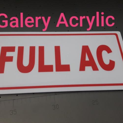 Jual SIGN BOARD SIGN LABEL ACRYLIC FULL AC 10X20 - Kota Tangerang ...