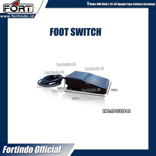 Jual Foot Switch FS-5 CFS-01 FORT Plastik Pedal Saklar Injak Kaki Mesin ...