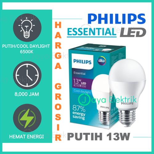 Jual PHILIPS Lampu LED Essential 13W Putih LED Ess 13 W Watt Cool ...