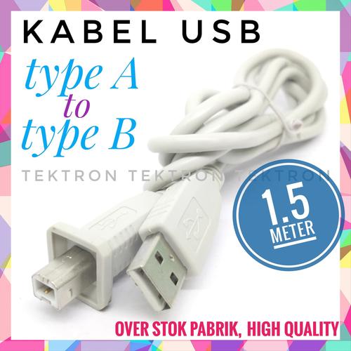 Jual Kabel USB type A to type B 1.5 meter, high quality, Arduino ...