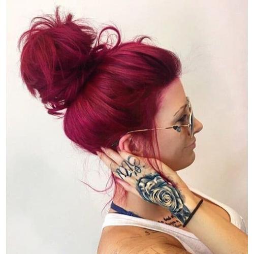 Jual COLORE FRESCO - RED BERRY color cream cat pewarna rambut burgundy ...