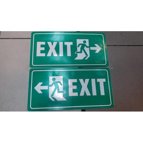 Jual SIGN LABEL STICKER EXIT KIRI KANAN 30X15CM - Jakarta Barat ...