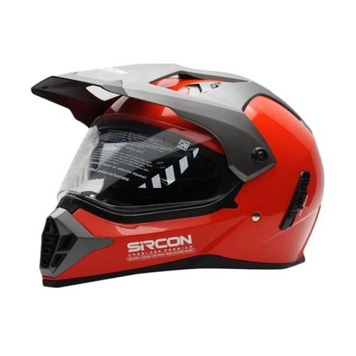 Jual Cargloss Sircon Supermoto SM Helm Full Face - Red - Kota ...