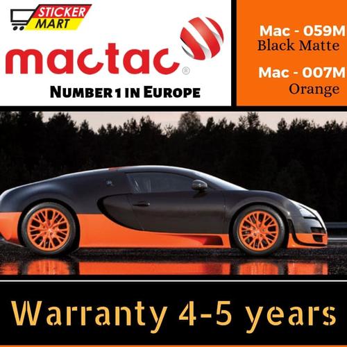 Jual Stiker Mobil Motor Mactac Europe Black Orange (alt. Oracal 651 ...