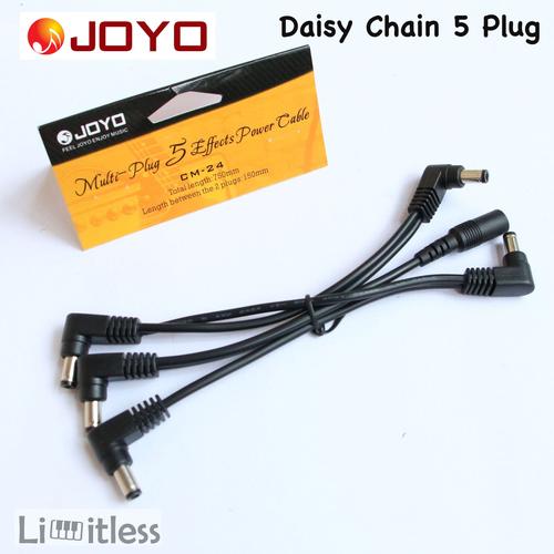 Jual Joyo Daisy Chain 5 Way Plug Effects Power Cable CM-24 Original - Jakarta Pusat - Limit-less ...