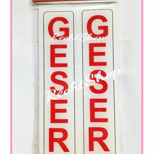 Jual Sign board sign label acrylic akrilik geser pintu geser - Kota ...