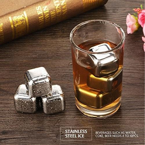 Jual PREMIUM Es Batu Stainless Steel Ice Cube Stainless Steel Reusable ...