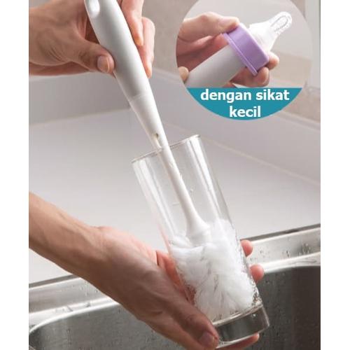 Promo Sikat Botol 2 in 1 (Sikat Besar & Sikat Kecil) Bottle Brush - Kab ...