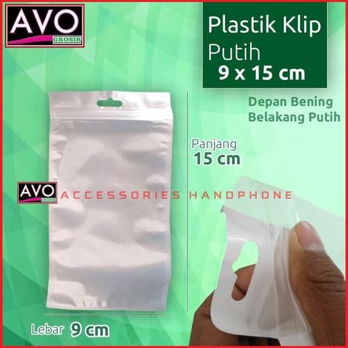 Jual plastik clip klip putih glossy packing aksesoris serbaguna 9 x 15 ...
