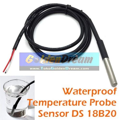 Jual Kabel Sensor DS18B20 Waterproof Temperature Probe Stainless Suhu ...