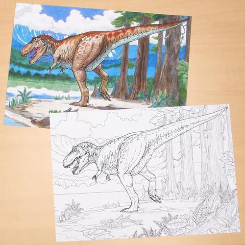 Jual Coloring Page: Science (Dinosaurs 03) Papercraft - Kab. Bekasi ...