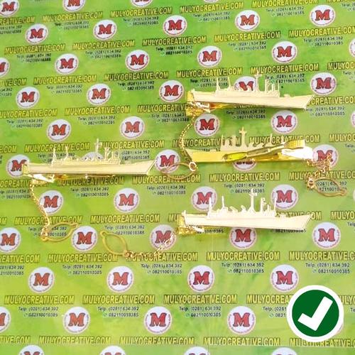 Jual Pin Kapal Laut - Jepit Dasi Kuningan Logo Kapal Laut - Kab ...
