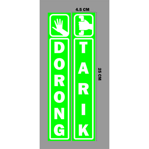 Jual Stiker Cutting Sticker Pintu TARIK - DORONG - Kota Bekasi - FPM ...