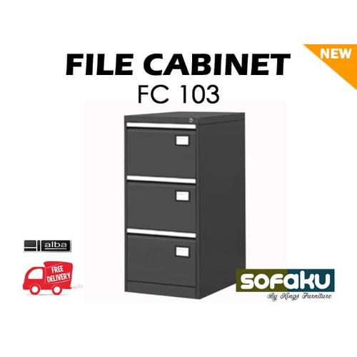 Jual ALBA File Cabinet Office 3 Laci Type FC-103 Grey - Kota Tangerang ...