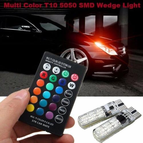 Jual 2PC LAMPU SENJA LED RGB T10 5050 SMD 16 WARNA MOTOR DAN MOBIL ...
