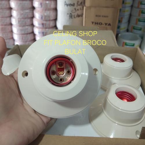 Jual RUMAH LAMPU FITTING PLAFON TEMPEL BULAT PUTIH BROCO - Kab ...