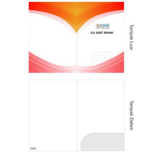 Jual Cetak Map Folder Lipat 1 Muka Ukuran F4 Murah/Map Kertas kantor ...