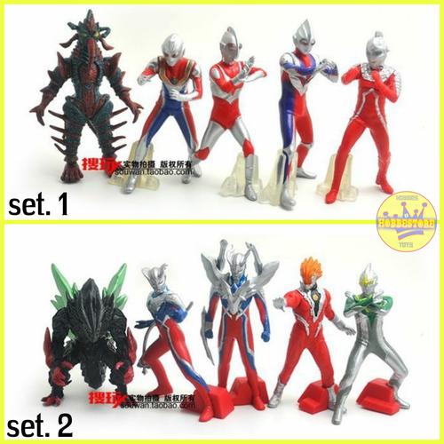 Jual Action Figure / Miniatur Tokusatsu Ultraman series set isi 5 - set ...