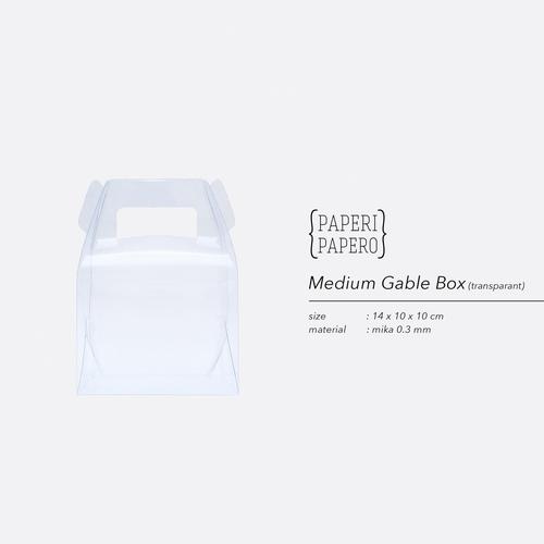 Jual Medium Transparent Gable Box - Kotak Hampers Transparan Bening ...