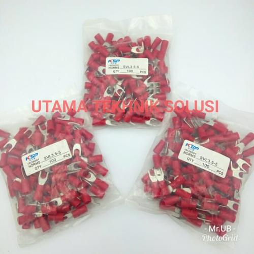 Jual Kabel Skun Y KSP SVL 3.5-5 Merah Untuk Kabel 2.5mm Sampai 4mm - Kab. Tangerang - TRIPILAR ...