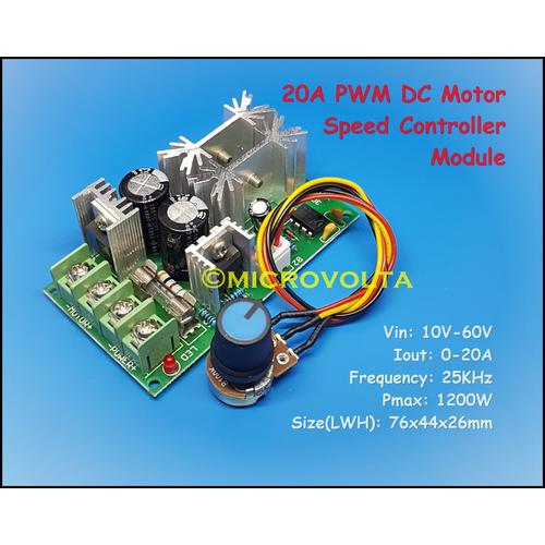 Jual 20A PWM DC Motor Speed Controller Dimmer Module - Kota Bandung ...