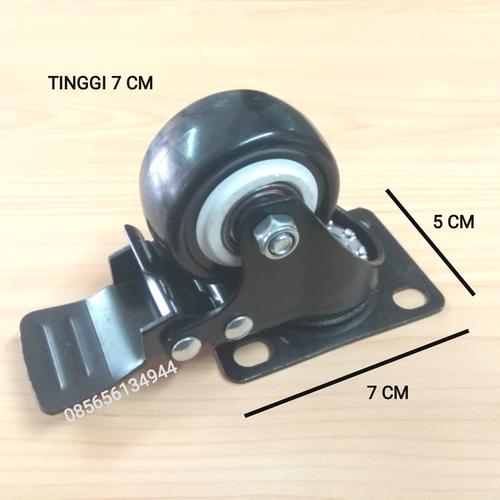 Jual Roda 2" Rem Hidup Hitam Putih / Roda Caster 2 Inch - Jakarta Utara ...
