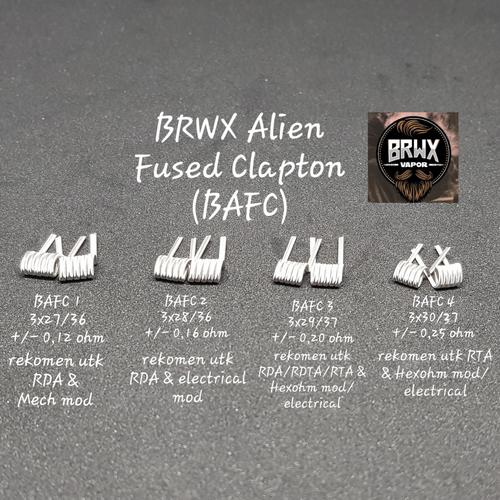 Jual Alien Fused Clapton Coil Ni80 With TM Wire - BAFC 2 3x28/36 ...