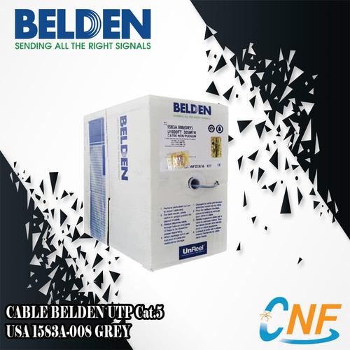 Jual CABLE BELDEN UTP CAT 5E USA 1583A-008 GREY 305 METER ORIGINAL ...