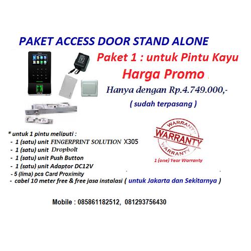 Jual ACCESS DOOR FINGERPRINT SOLUTION X305 ( PINTU KACA ) - Jakarta ...
