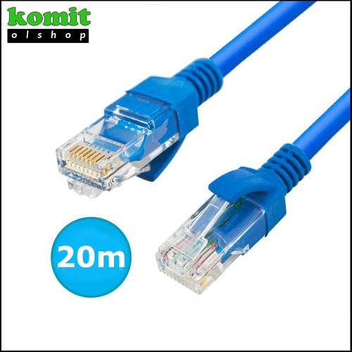 Jual 20m Kabel LAN UTP RJ45 Cat5e Straight Pabrikan 20 m Siap Pakai ...