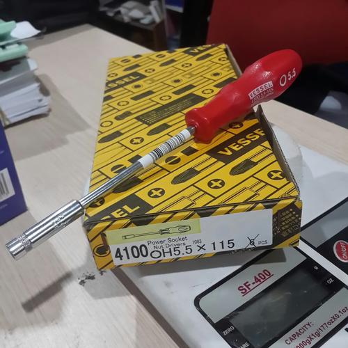 Jual Obeng Power Socket Screwdriver VESSEL Tipe 4100 5.5 X 115 - Kota ...