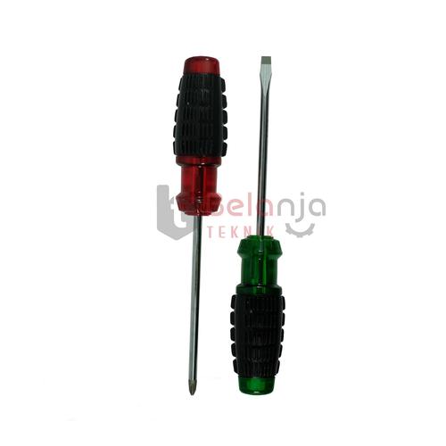Jual My Hand Obeng 5 Inch 6 MM Plus atau Minus Gagang Karet - Kota ...