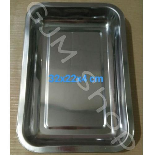 Jual Nampan / Baki Stainless 32x22x4 cm - Jakarta Pusat - Muls shop ...