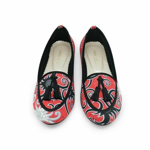 Jual The Warna Dayu Merah Original | Sepatu The Warna | Sepatu Batik ...