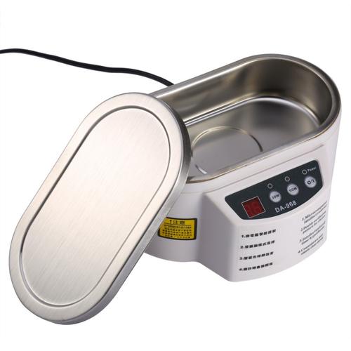 Jual 1 Set 600ml Ultrasonic Cleaner Bath Digital Ultrasound Wave ...