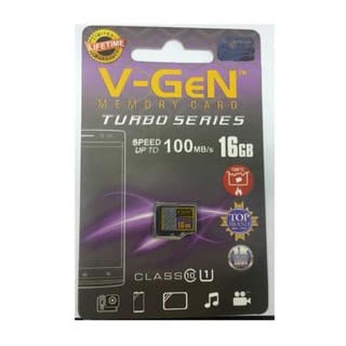 Jual MicroSD V-GeN Turbo 16GB Class 10 Memory Card Micro SD VGEN ...
