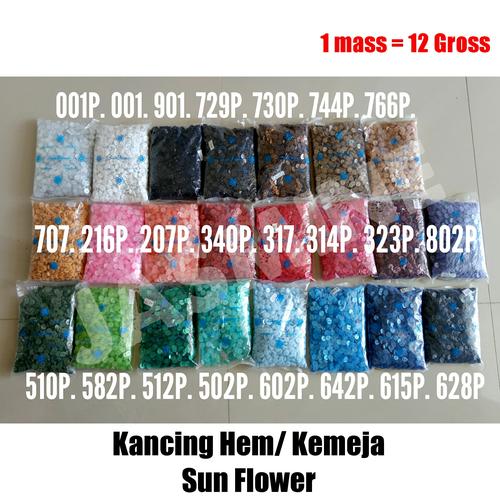 Jual Kancing Kemeja merk Sun Flower/ Kancing Hem/ Kancing Baju - Lubang ...