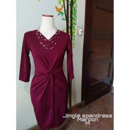 Jual Span dress wanita dress resmi span dress kerja kantor import ...