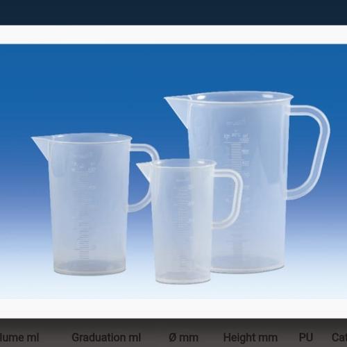 Jual Beaker Plastik 2 L with handle. VIT LAB - Kota Bekasi - AHYA TOKO ...