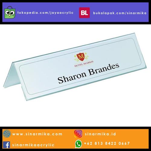 Jual Desk Name atau Penanda Nama Meja Untuk Acara Meeting Hotel ...