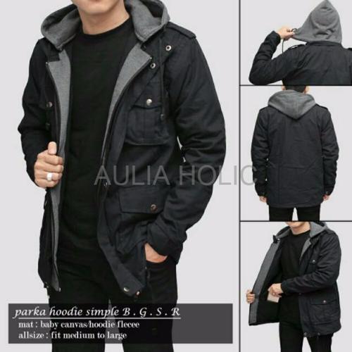 Jual Jaket Kupluk Jaket Denim Jaket Parka Jaket parka hodie simple BGSR ...