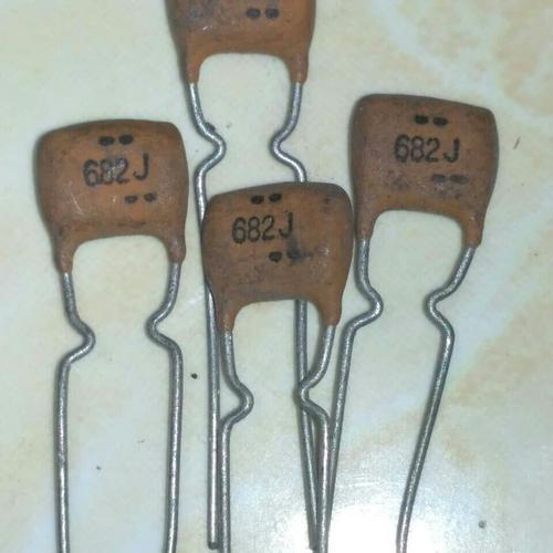 Jual ceramic capacitor 682 6.8nf 6n8 100v keramik kapasitor nos vintage ...