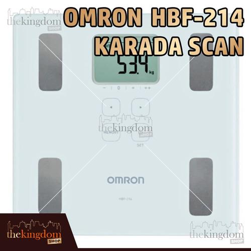 Promo Omron HBF-214 Karada Scan Body Fat Weight Scale Timbangan Berat ...