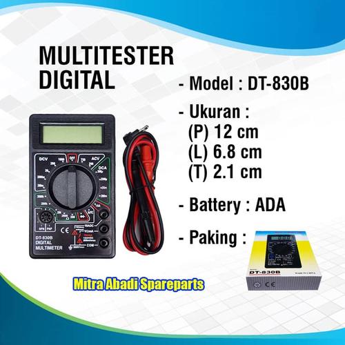 Jual Multimeter/Multitester Digital DT830B DT-830B - Jakarta Barat ...