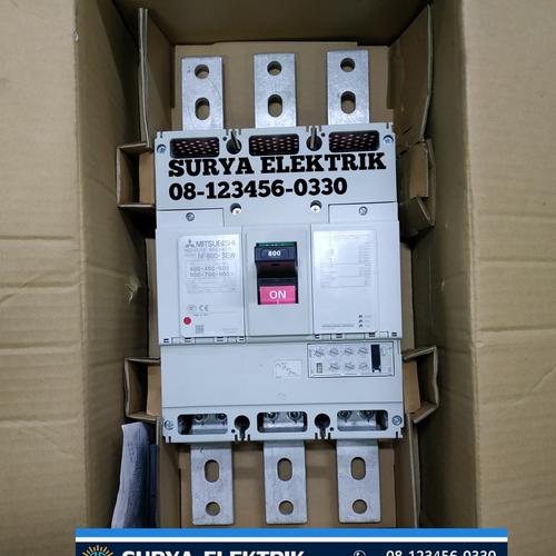 Jual NFB MCCB NO FUSE BREAKER MITSUBISHI NF800SEW NF800-SEW NF800 800A ...
