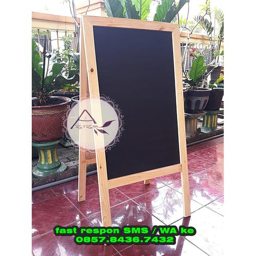 Jual Stand Chalkboard 2sisi 100x50 Papan Tulis Kapur Papan Menu Untuk ...