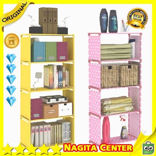 Jual Rak Buku Serbaguna Tempat Penyimpanan Barang Berkas hemat Tempat ...