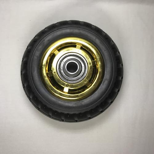 Jual Roda Black Rubber Gold Core / Karet Kembang Hitam 5 inch Wheel ...