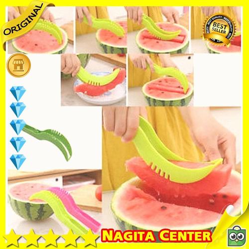 Jual Watermelon Cutter Pemotong Semangka Melon Terbaru Mudah Praktis ...