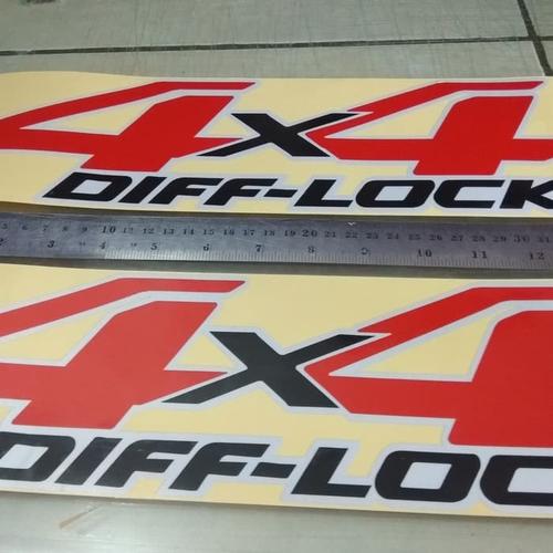 Jual Stiker Toyota Diff Lock 4x4 Bak Belakang Set Kiri Kanan - Kota ...